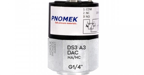 Pnomek DS3 A3 DAC012 1 - 12 Bar Basınç Sensörü G1/4 NO/NC Kontak ...